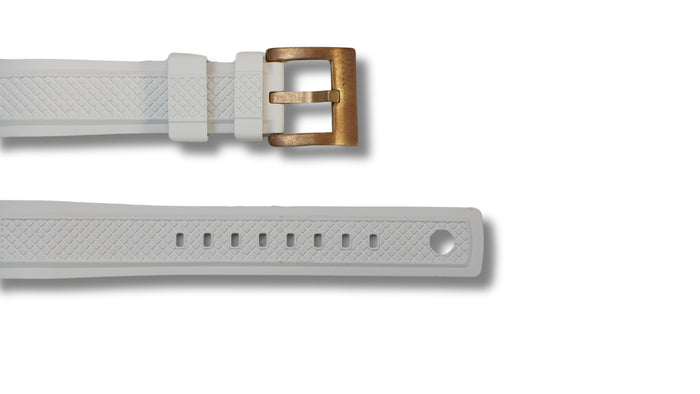 FKM strap - Embossed - White - 20mm